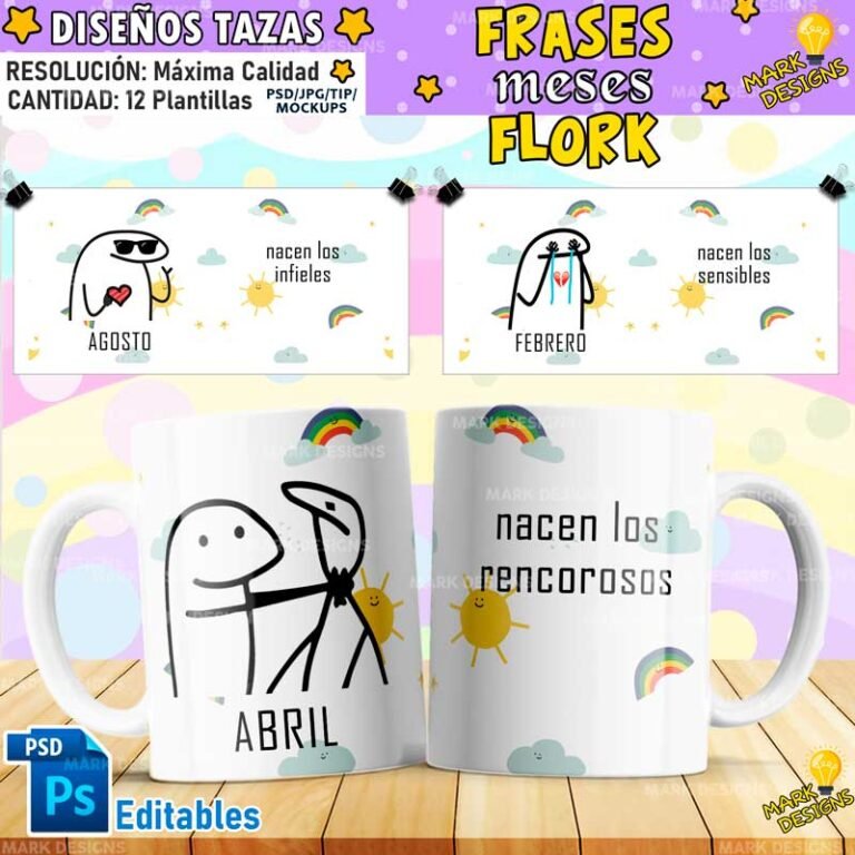 Diseños de Flork para Tazas - Mark Designs